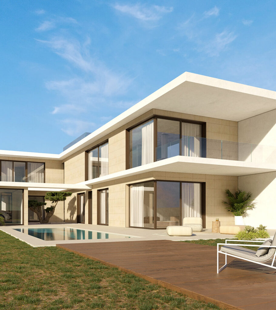 Modular house with swimming pool - Villen inHAUS