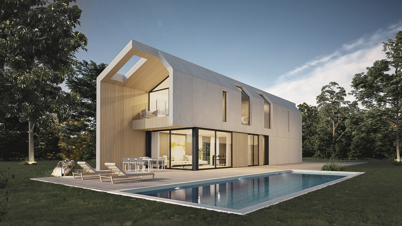Modulares Giebeldachhaus - Modell Gstaad - Inhaus Deutschland